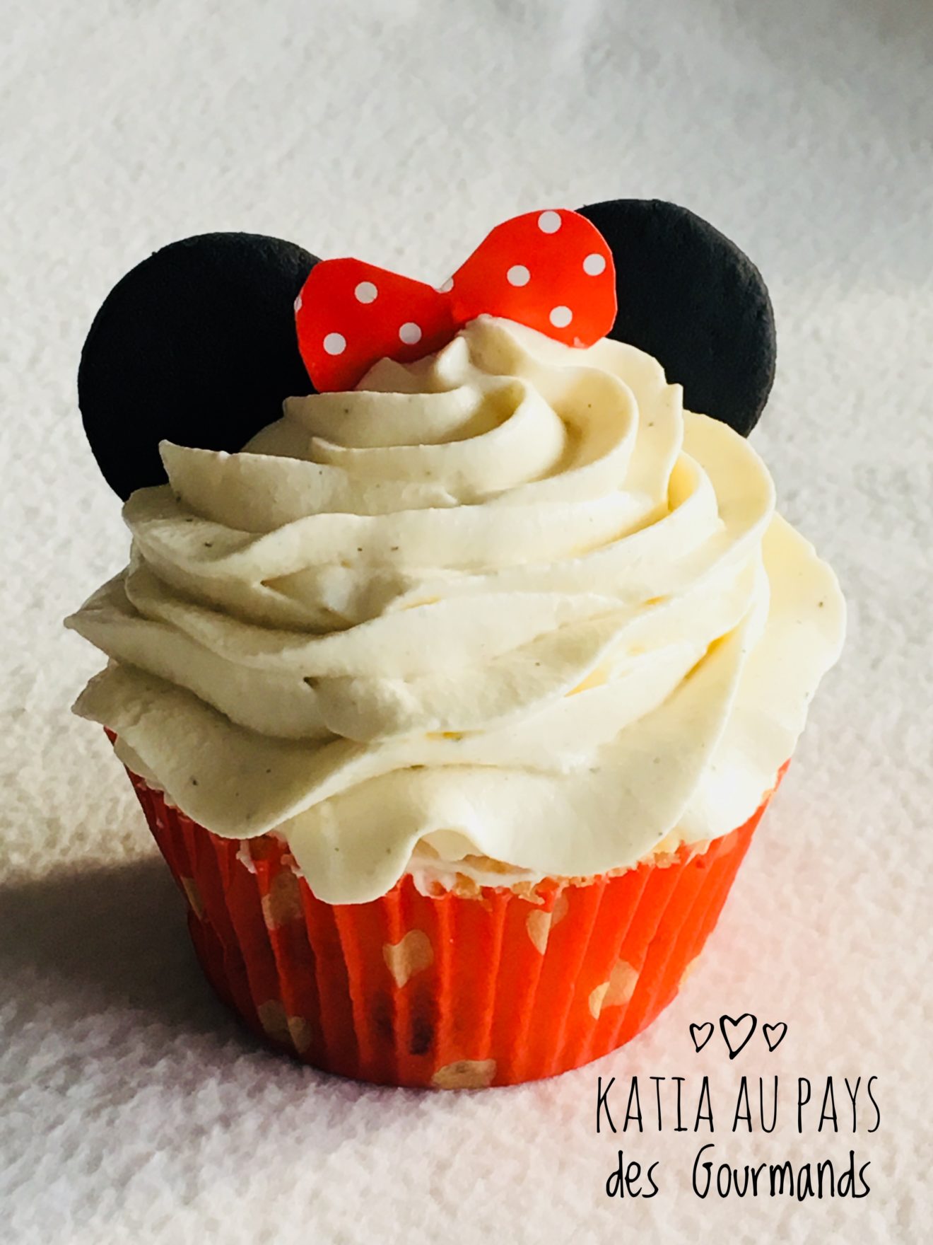 Cupcakes "Minnie" - Katia au Pays des Gourmands