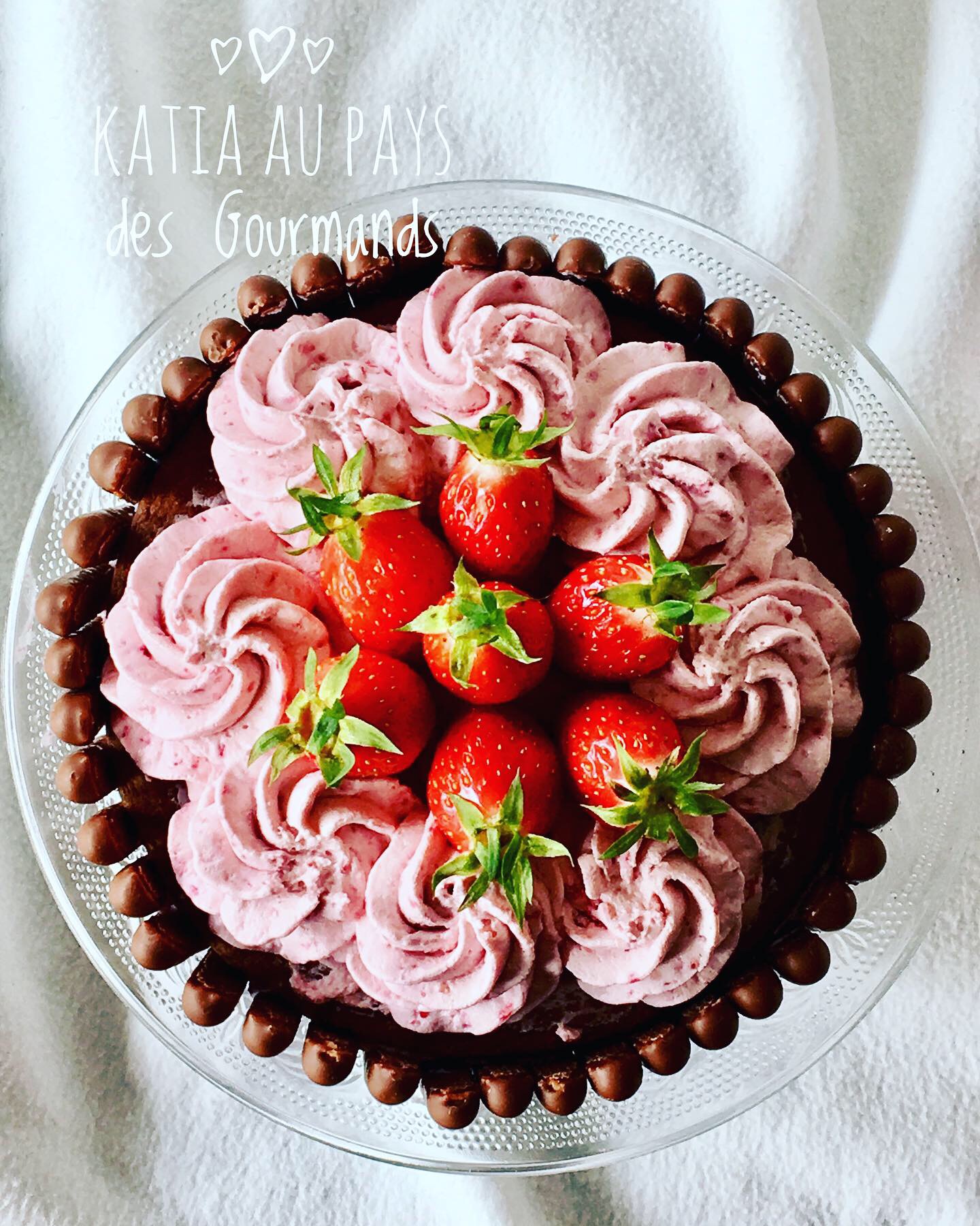 Gâteau choco/fruits rouges - Katia au Pays des Gourmands